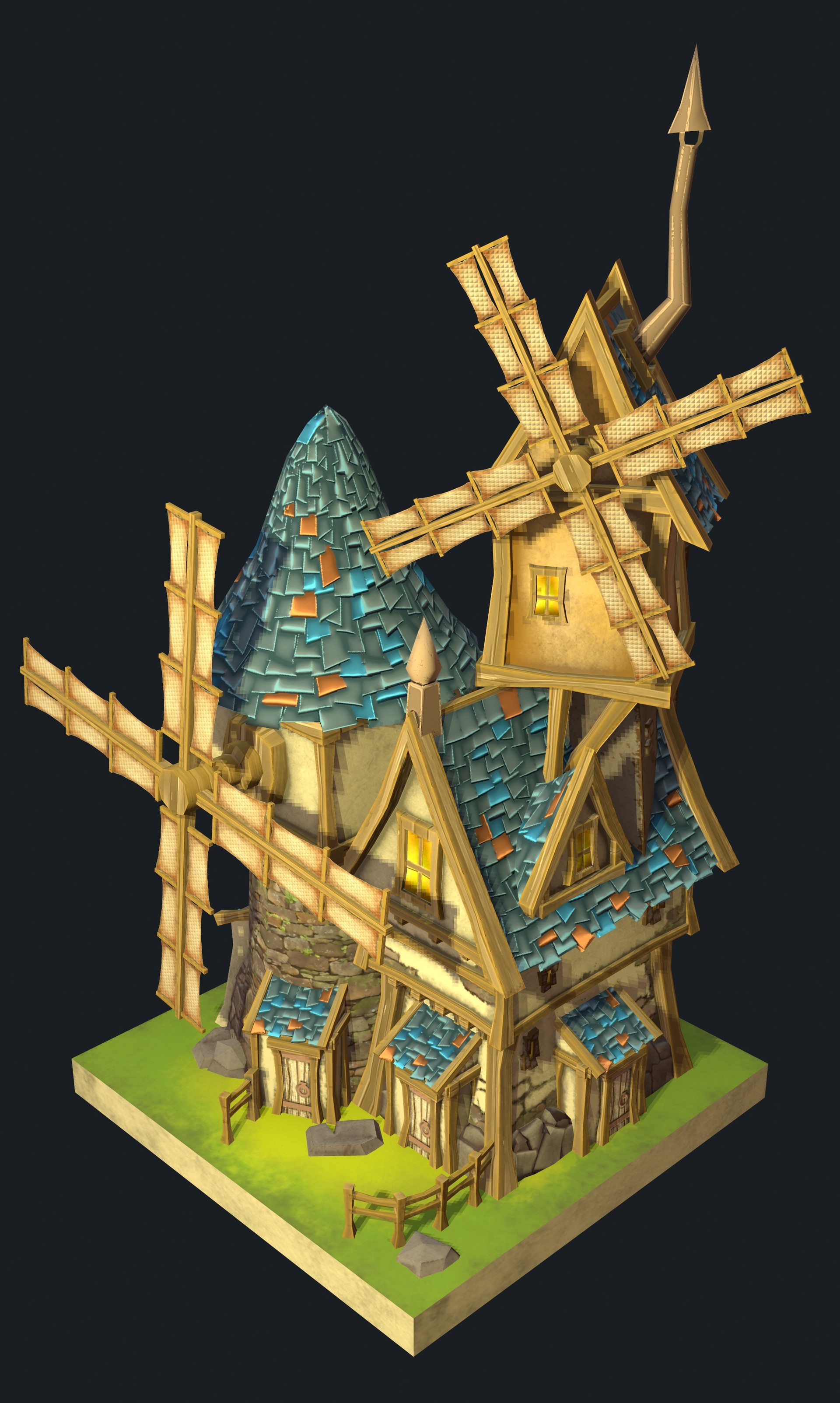 ArtStation - Fantasy cartoon farm