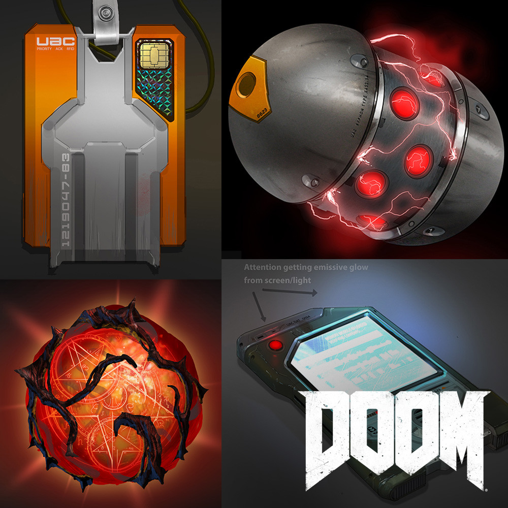 ArtStation - DOOM - Small Props