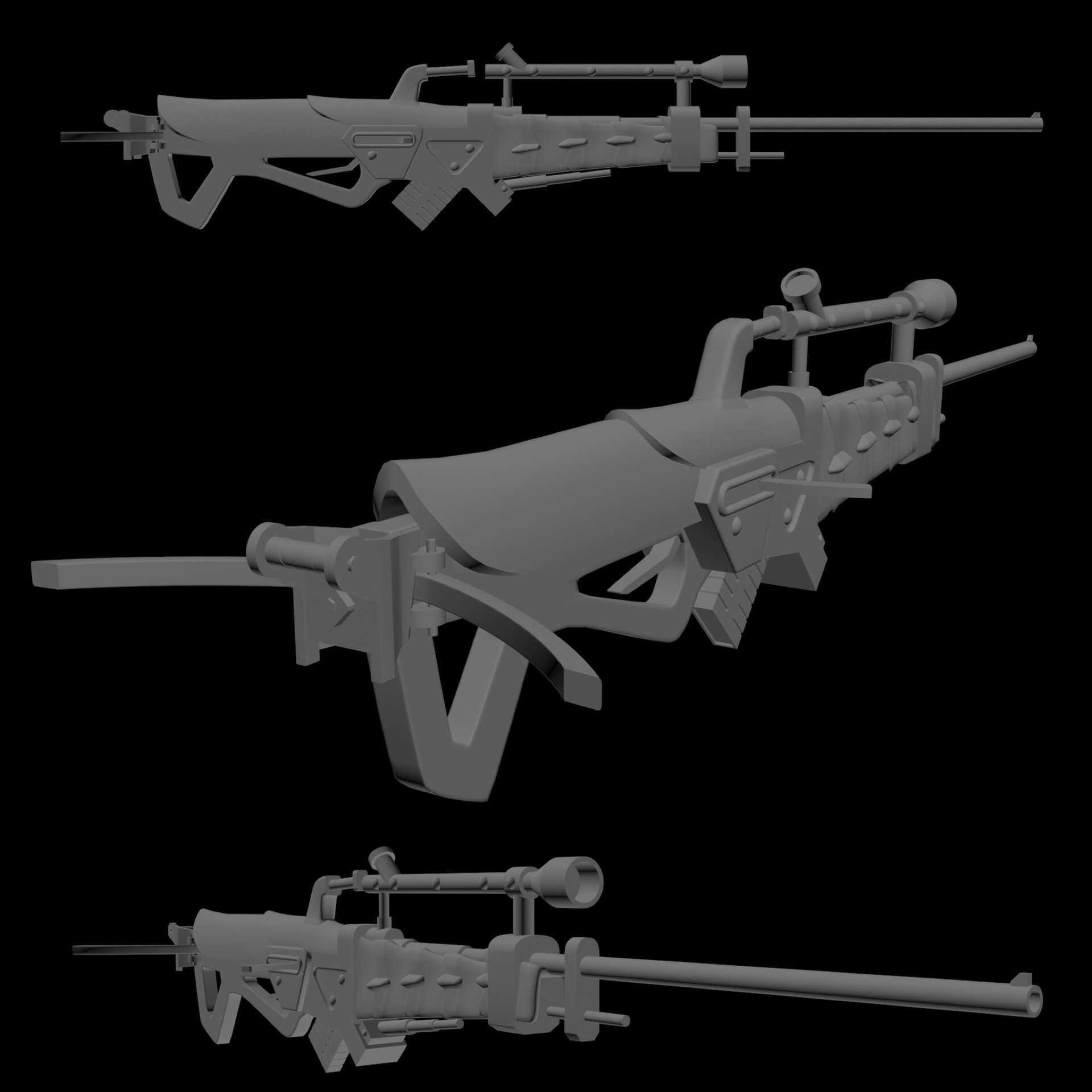 ArtStation - Monster Hunter Rifle, Paul Doughty