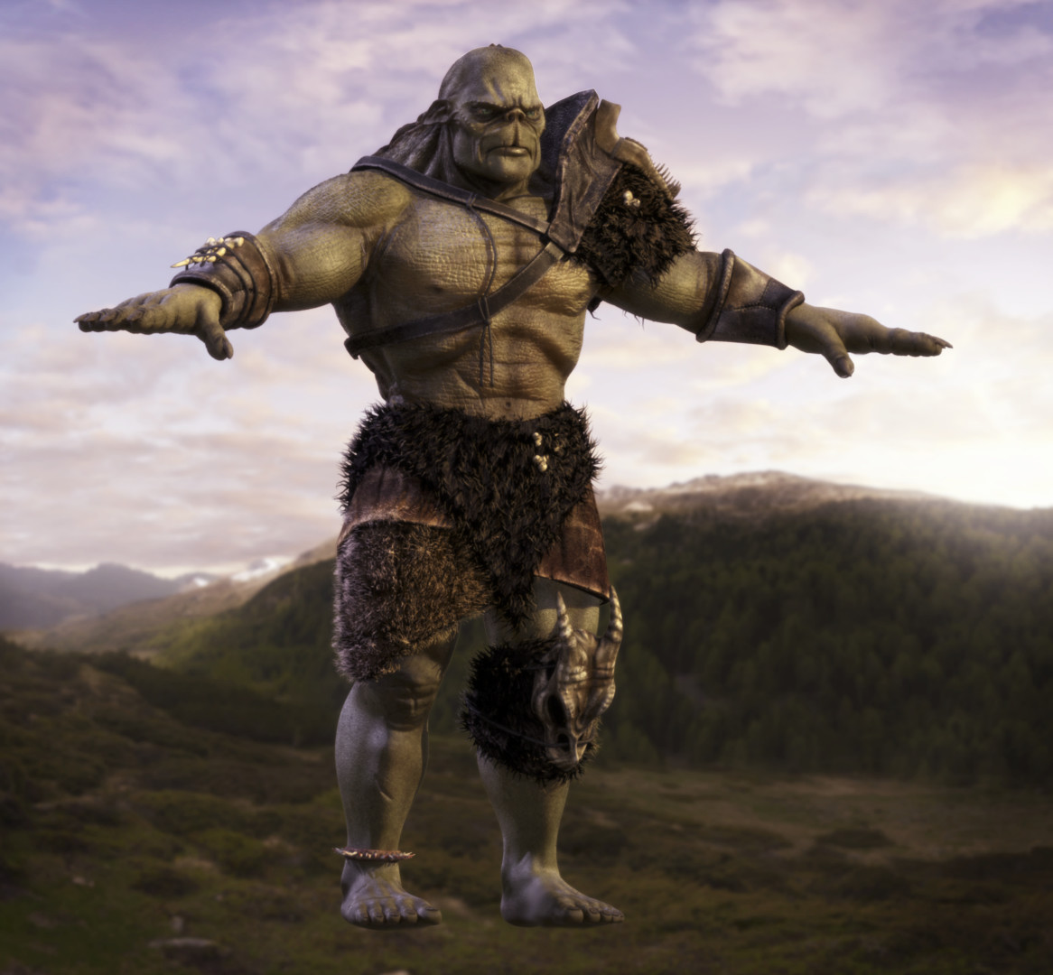 ArtStation - Troll - Fantasy Creature Model Turntable