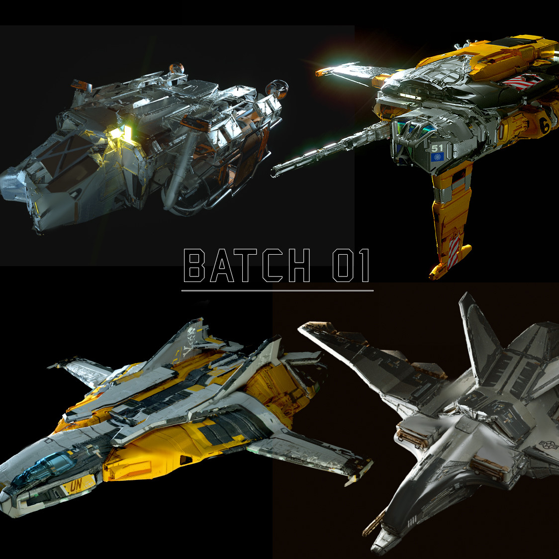 ArtStation - Random ships assortment 01