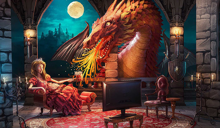 ArtStation - Dragon & Princess