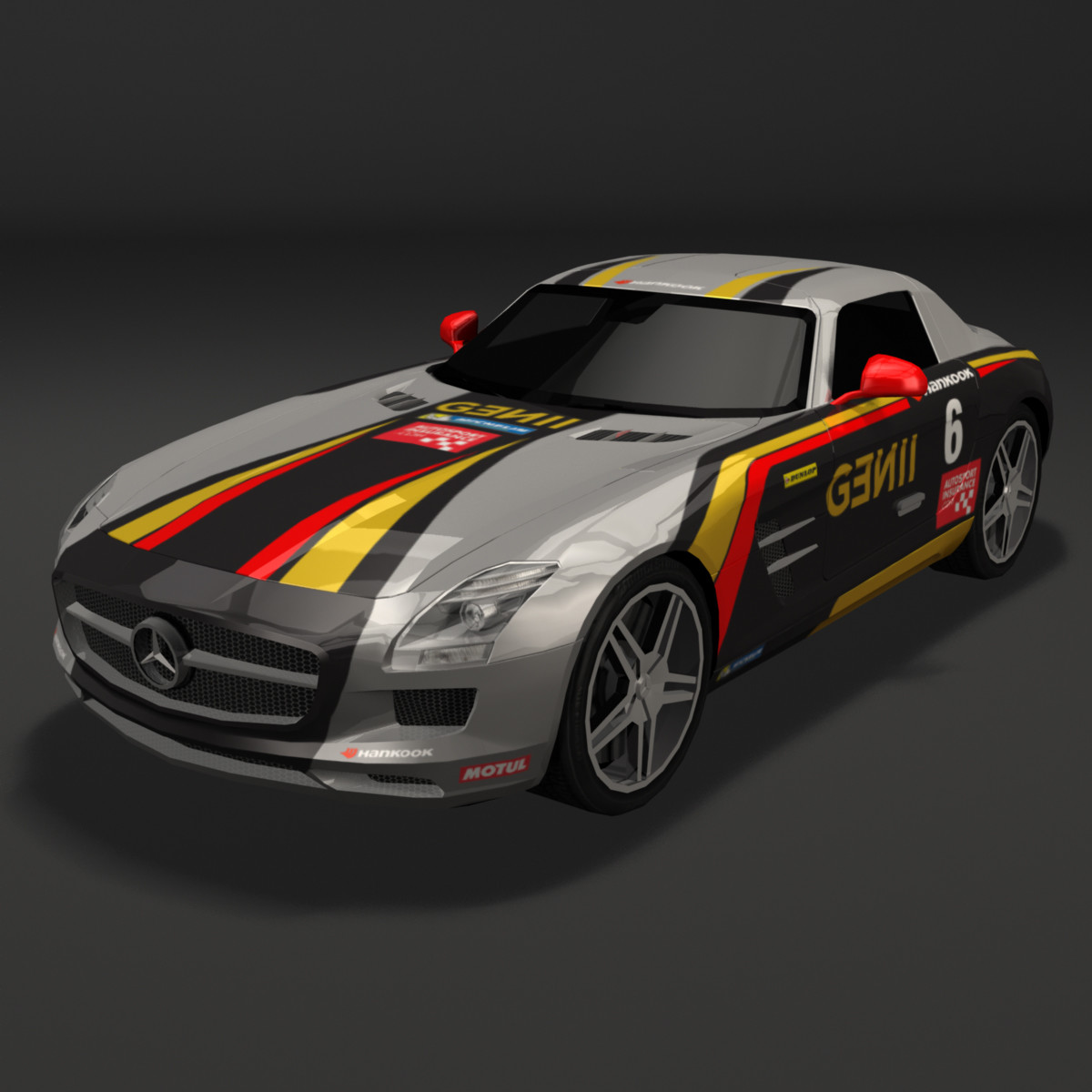 ArtStation - Mercedes Benz SLS AMG Low Poly