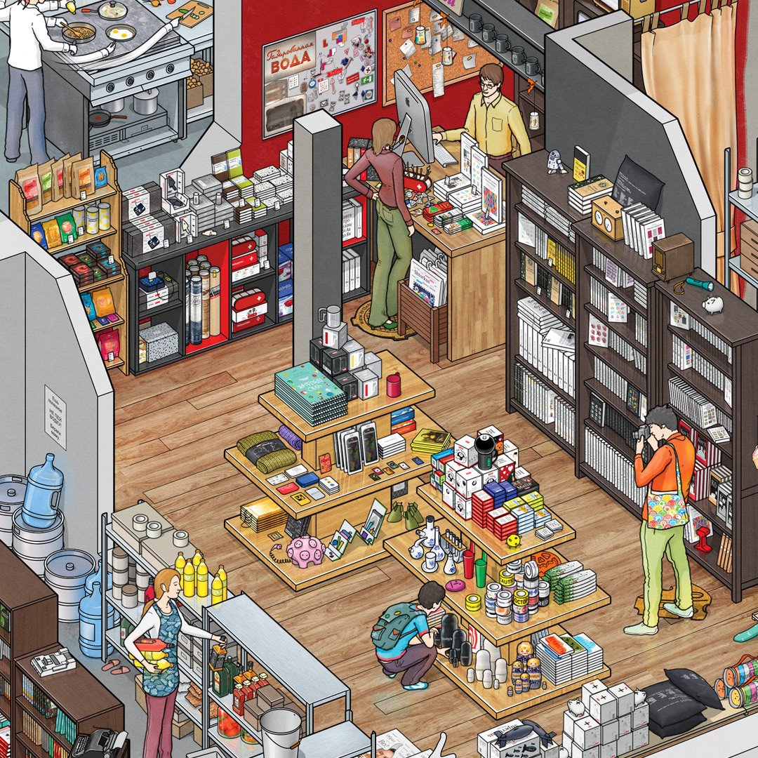 ArtStation - Art. Lebedev Studio’s Big Café