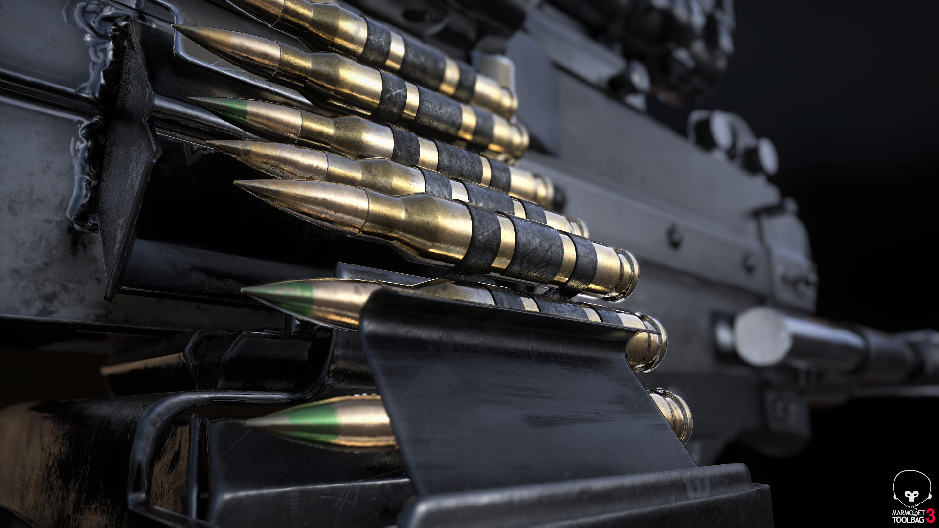 ArtStation - M249 with scopes