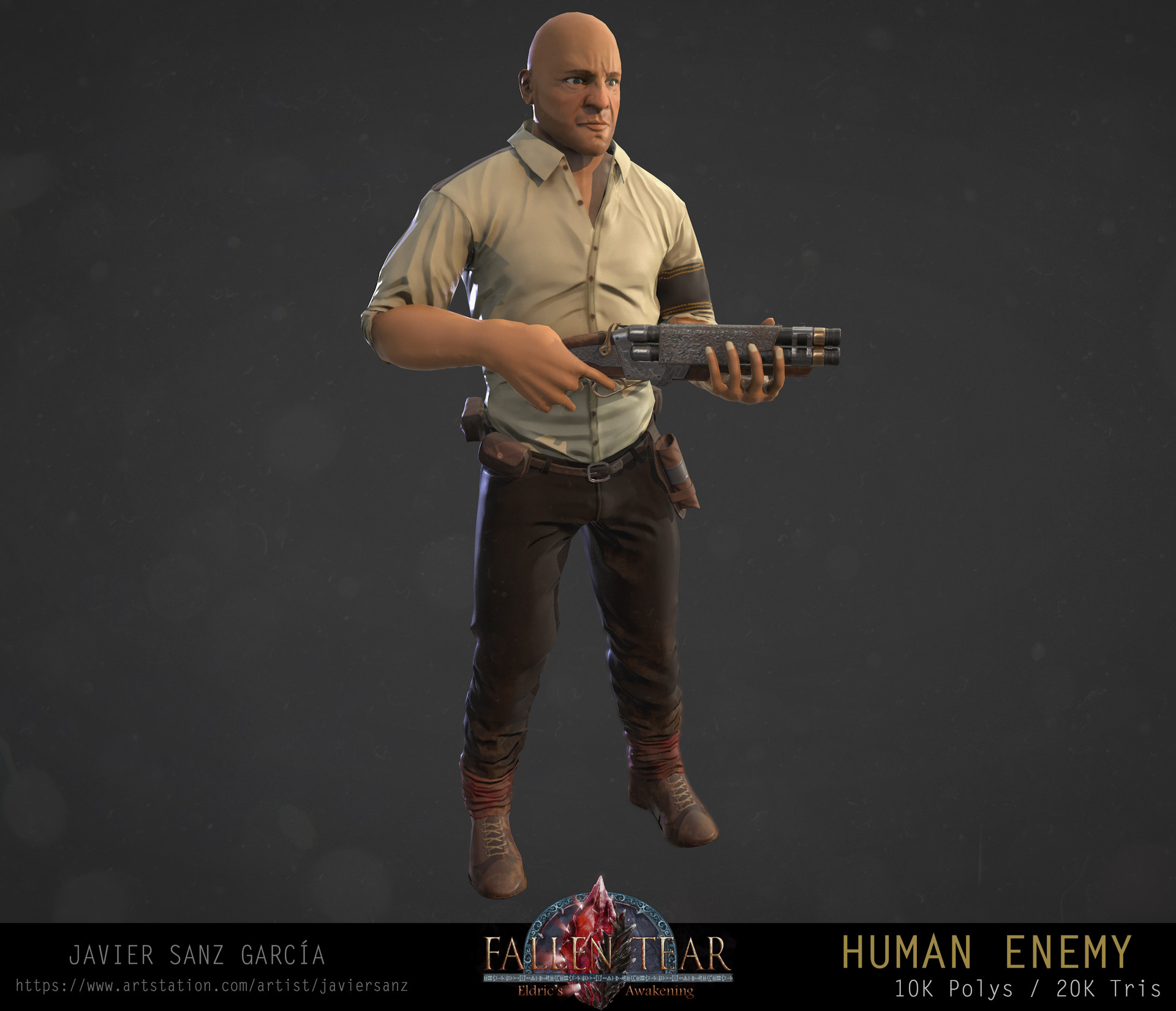 ArtStation - Human Enemy (Full Process)