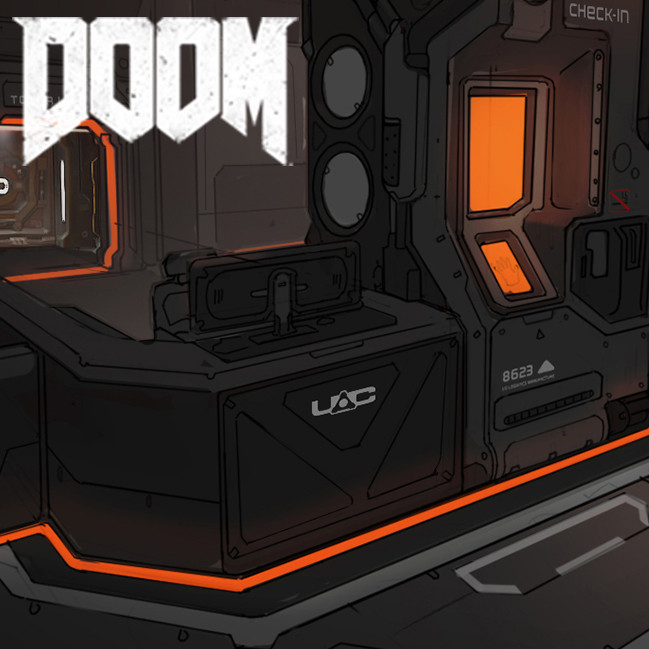 ArtStation - Doom 2016 Environment Paintover