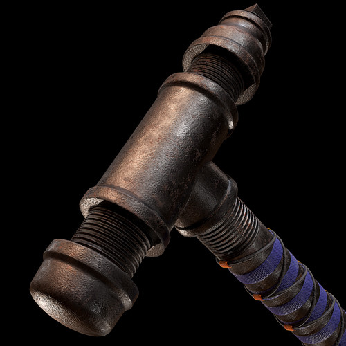 ArtStation - Improvised Pipe Hammer