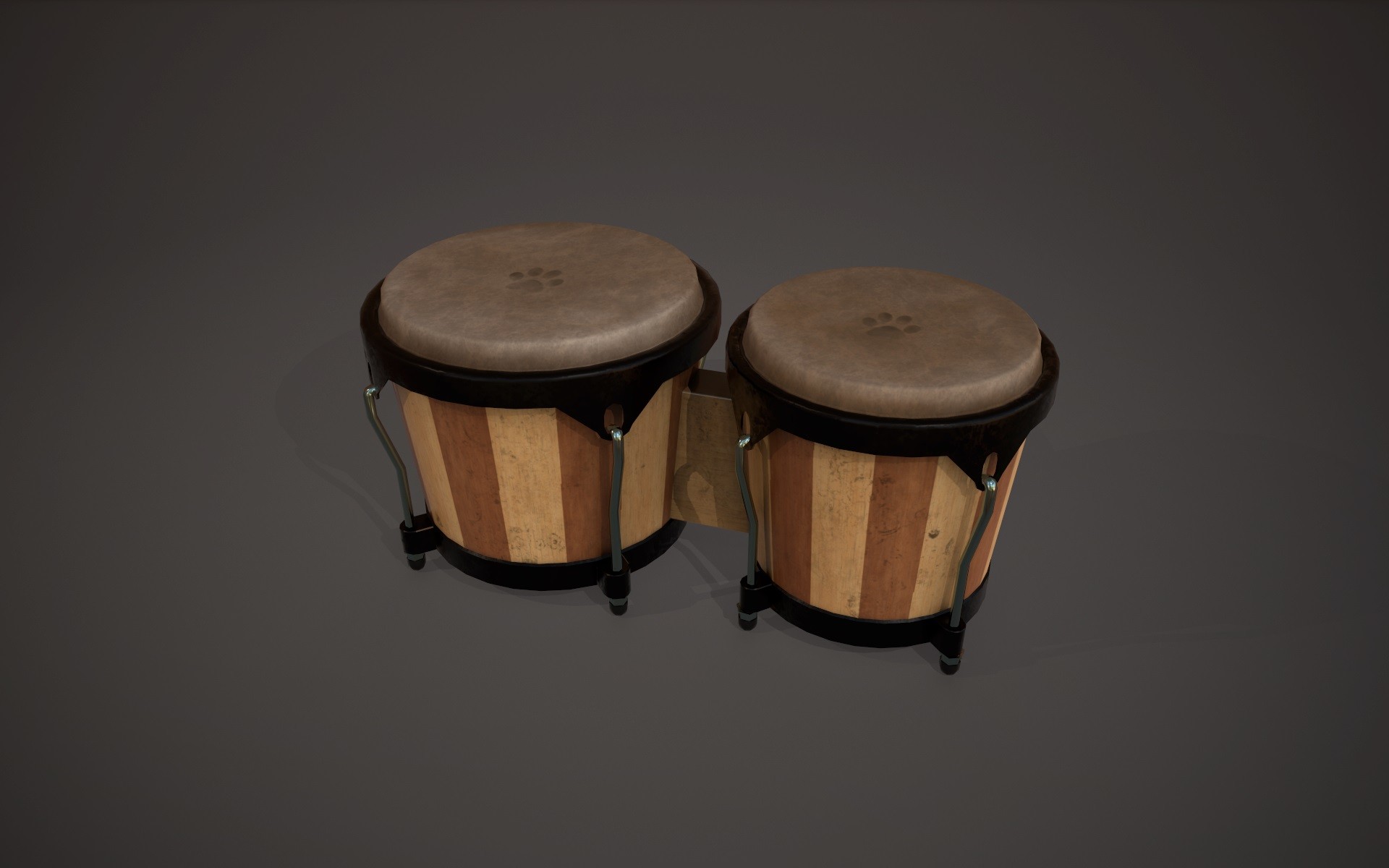 ArtStation - Bongo Drum: Low Poly