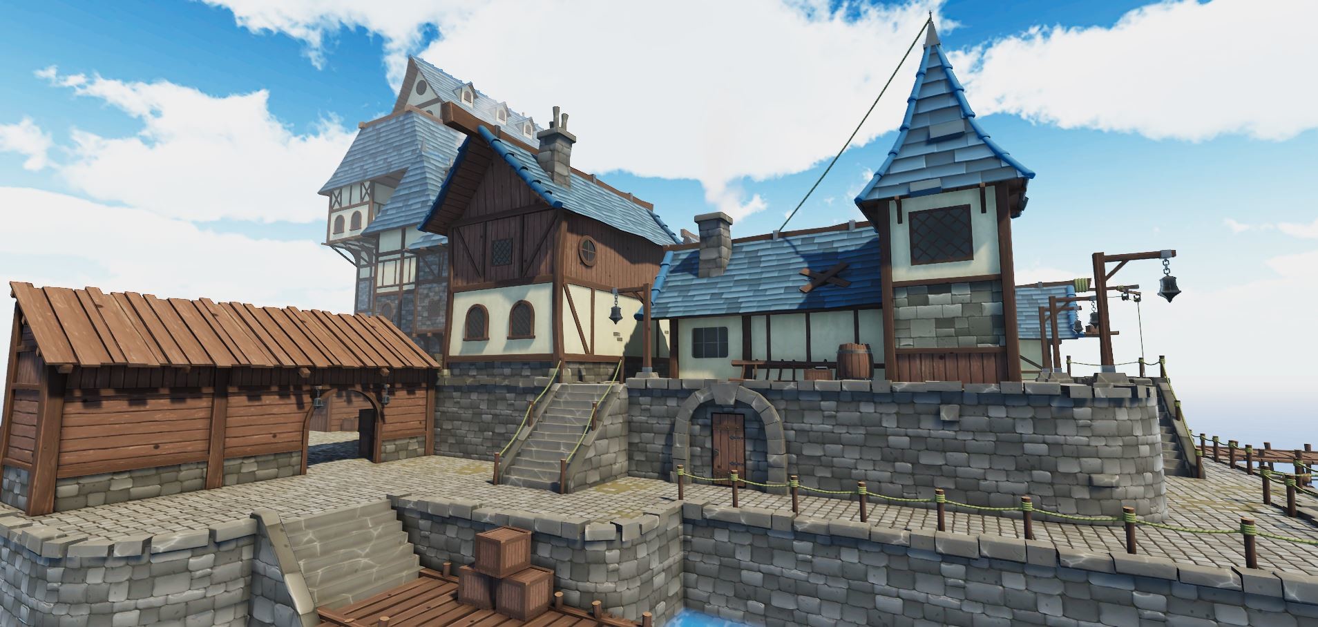 ArtStation - Fantasy Town - Modular 3D Environment