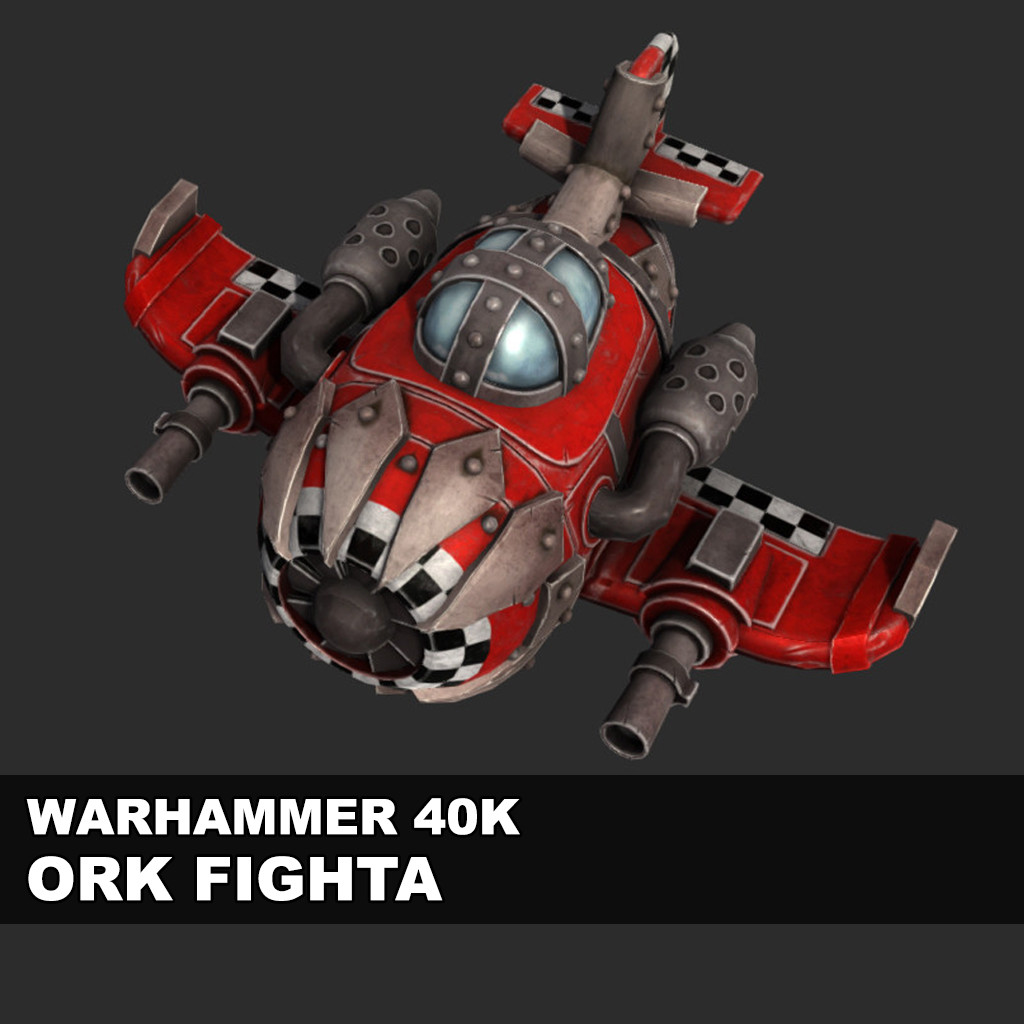 ArtStation - Warhammer 40K - Ork Fighta