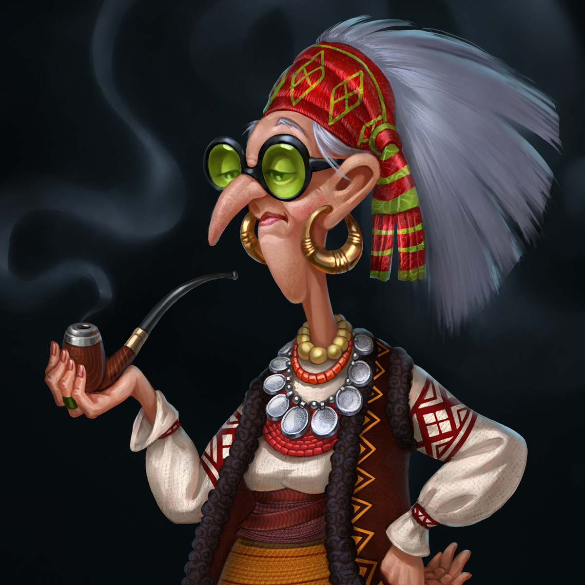 ArtStation - Galusha - hutsul witch