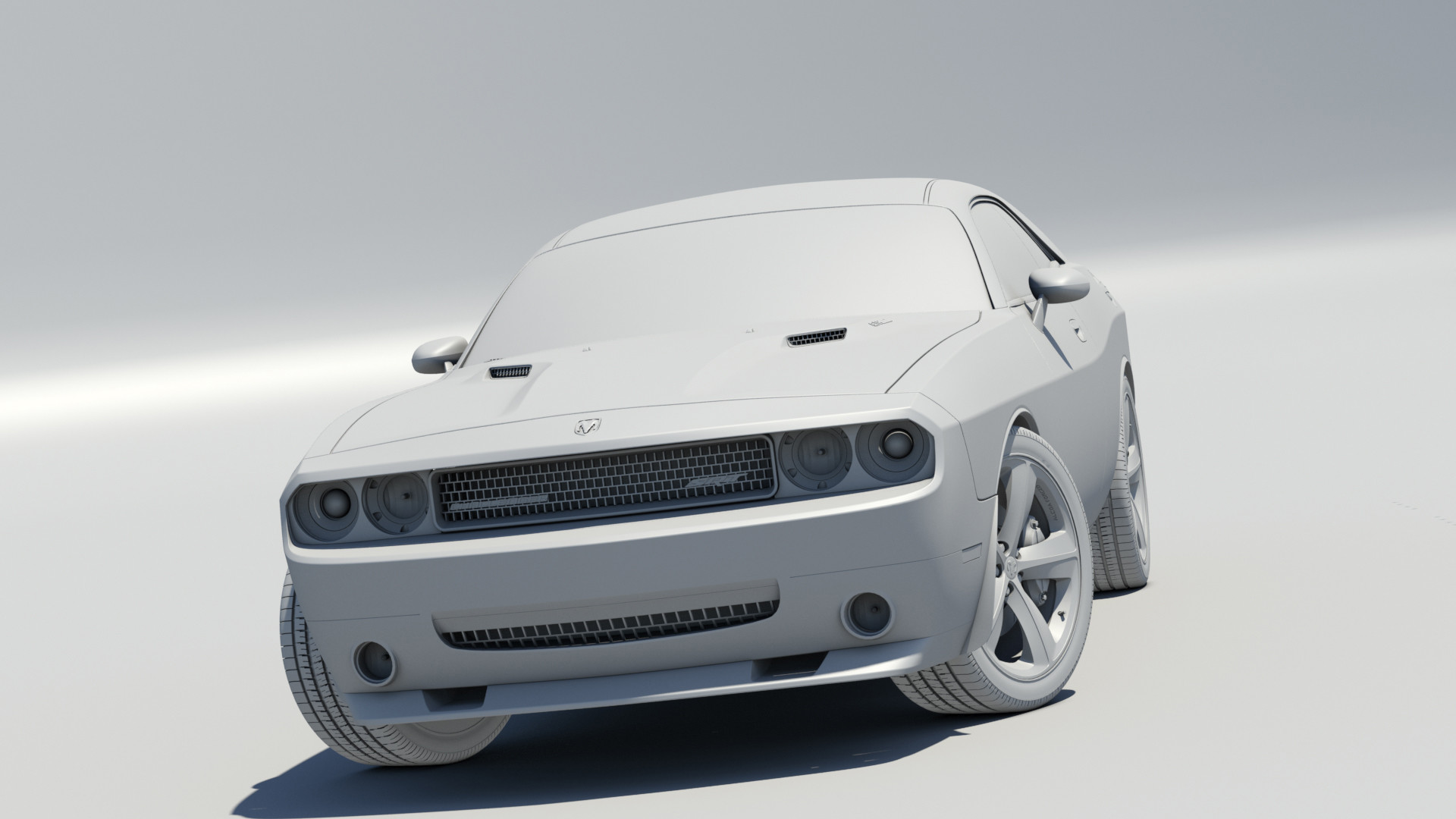 ArtStation - dodge challenger srt