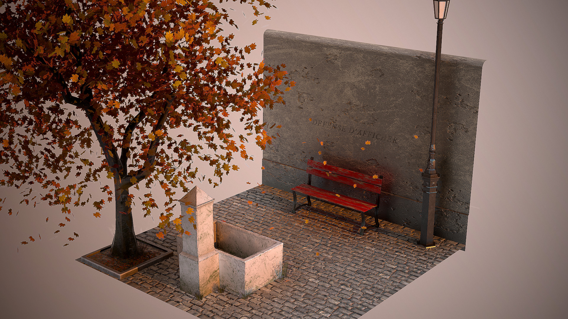 ArtStation - Autumn scene