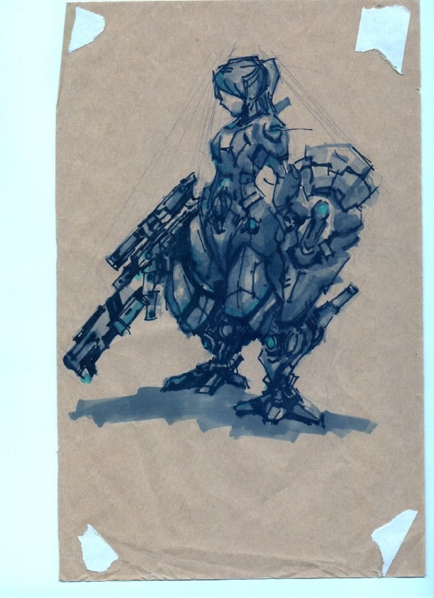 ArtStation - Draw hand_ tutorial robot 14-2016