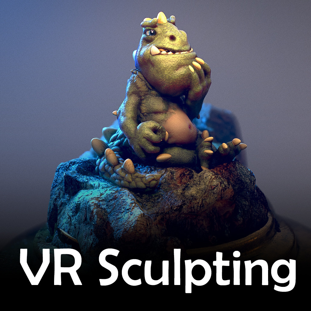 ArtStation - Vr sculpted dragon