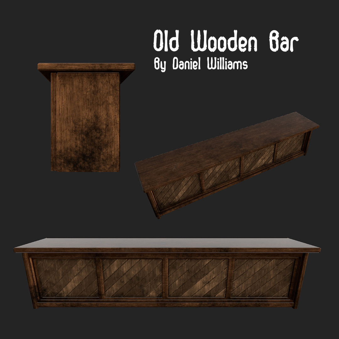 ArtStation - Old Wooden Bar