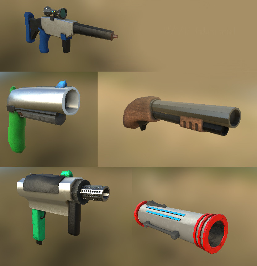 ArtStation - Cartoon'ish Guns