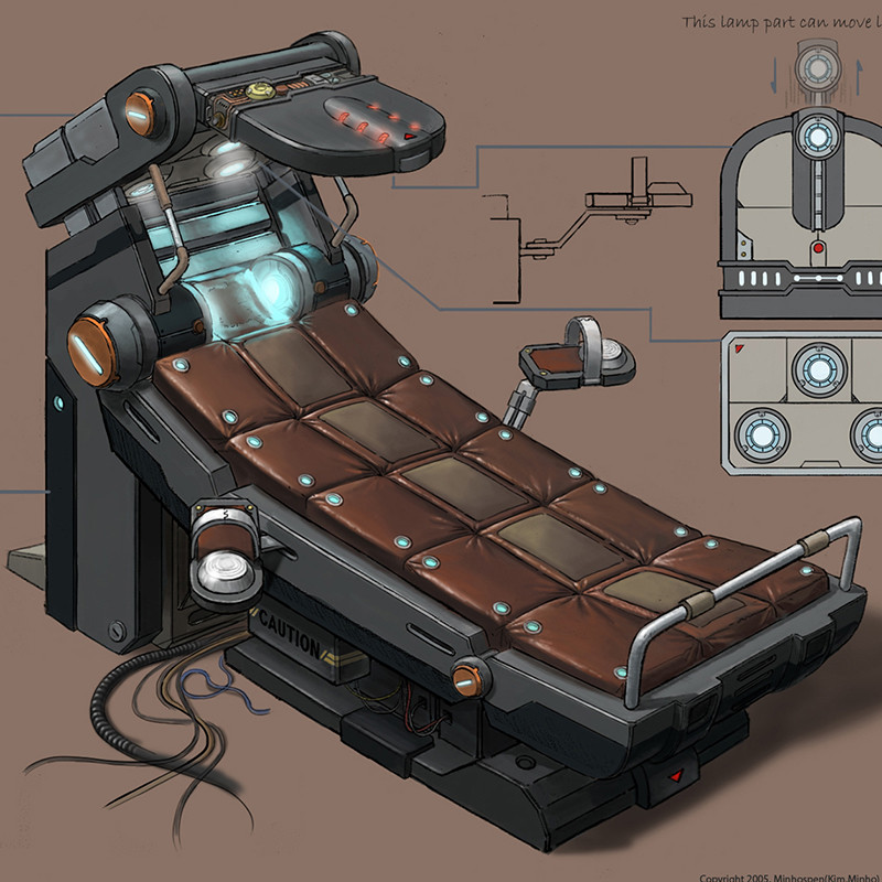 ArtStation - A binding bed of laboratory(2005,Grigon Entertainment)