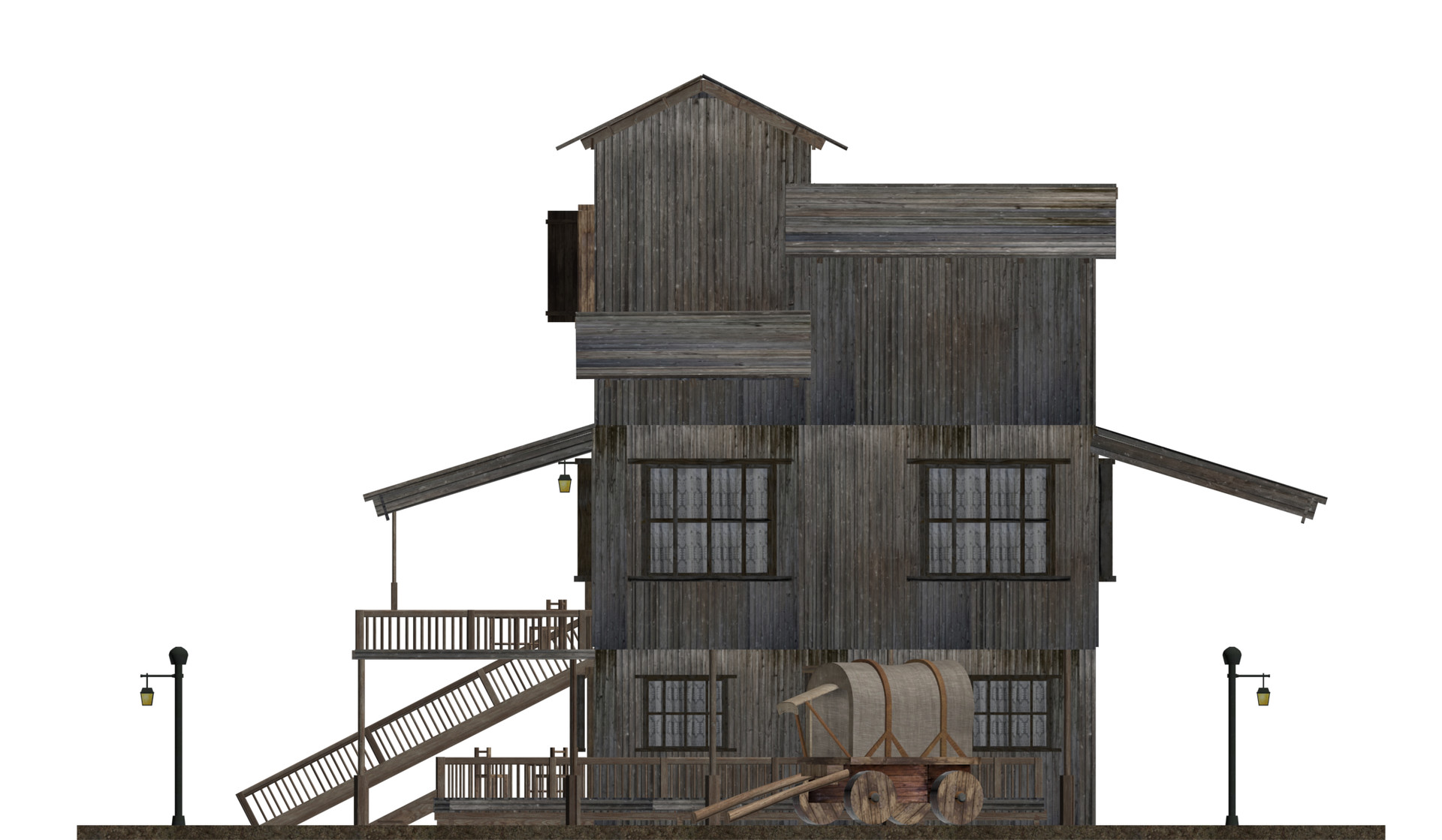 ArtStation - Old House- Low poly asset