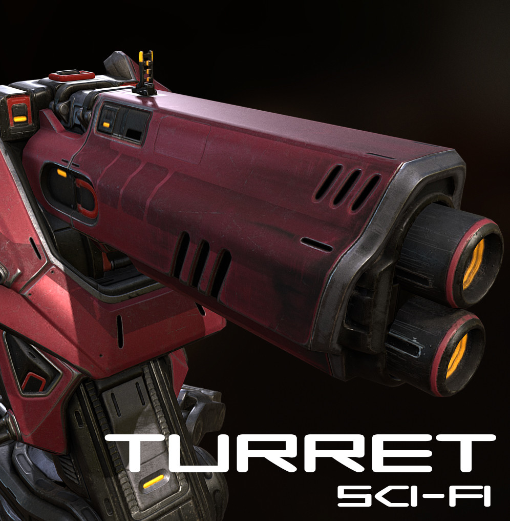 ArtStation - Sci-fi turret