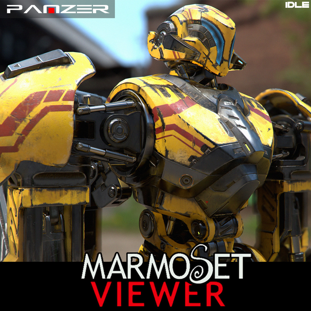 ArtStation - PANZER_MECH_Concept (IDLE)