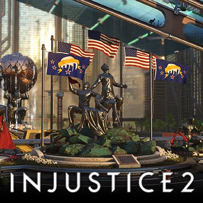 ArtStation - Injustice 2 Metropolis (Memorial Station)
