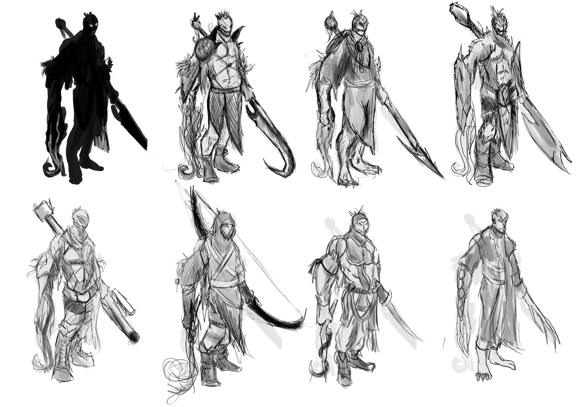 ArtStation - Sketchbook Doodles YR2 PCA - Character Concepts