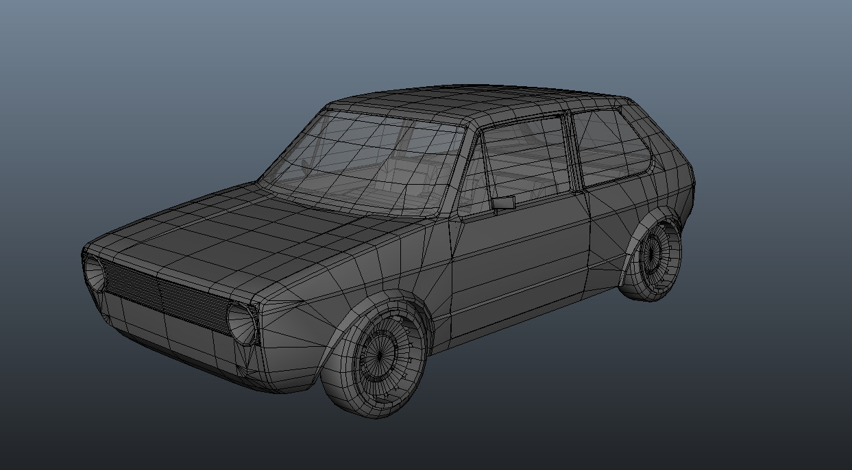 ArtStation - VW Golf Mk1