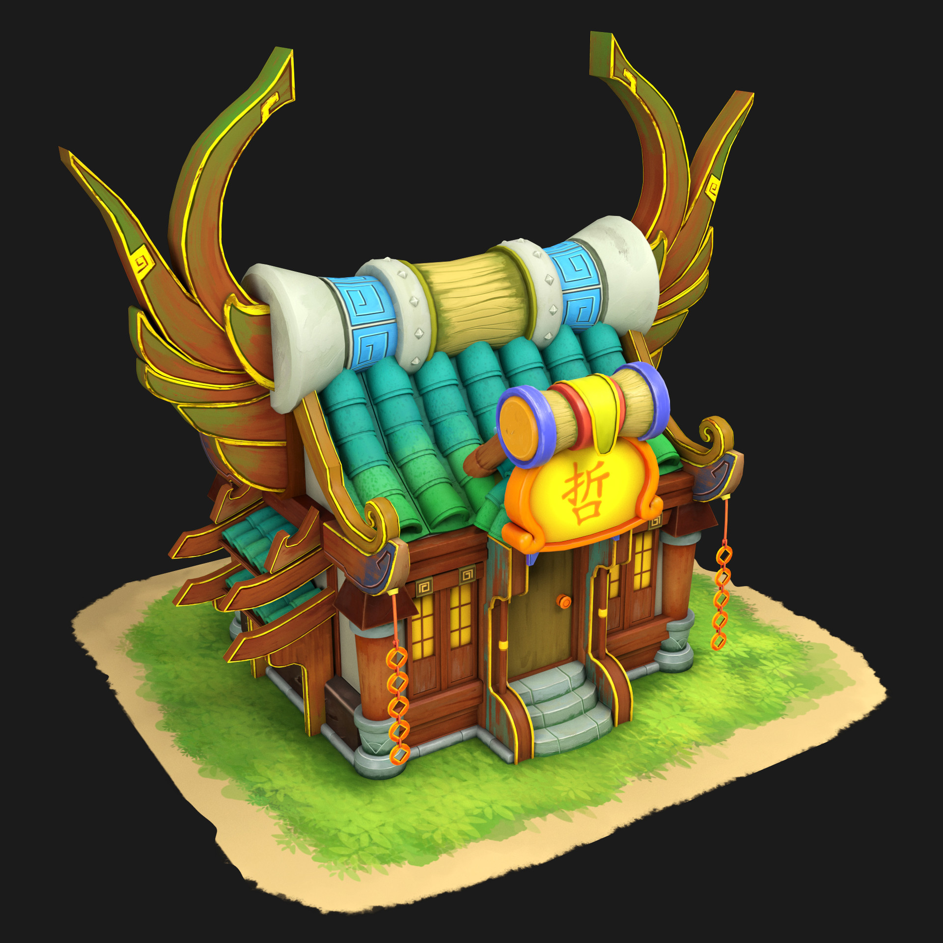 ArtStation - House Handpainted : Wise House