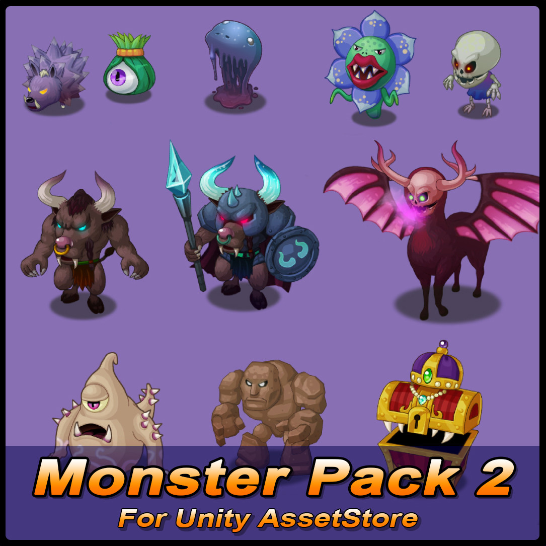 ArtStation - Monster Pack 2 for unity asset store