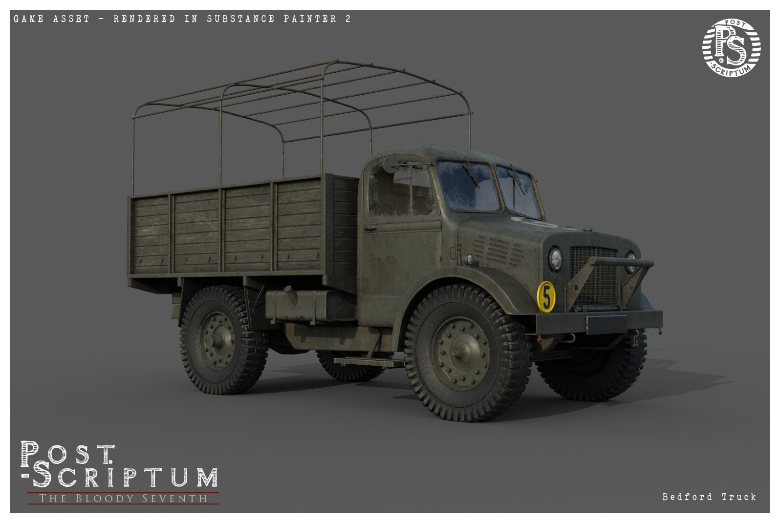 ArtStation - Bedford OXD Truck WW2 - Post Scriptum Game