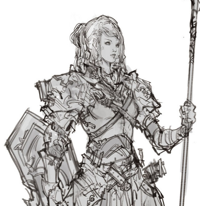 ArtStation - female Knight
