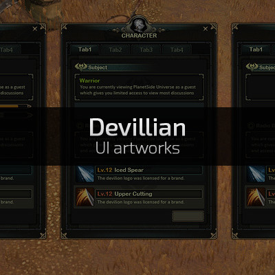 ArtStation - Devillian UI artworks
