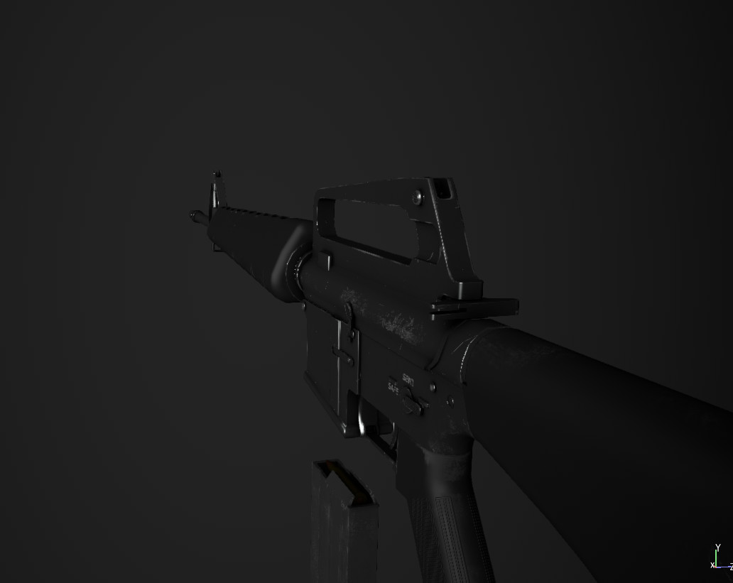 ArtStation - M16A1 Game Model