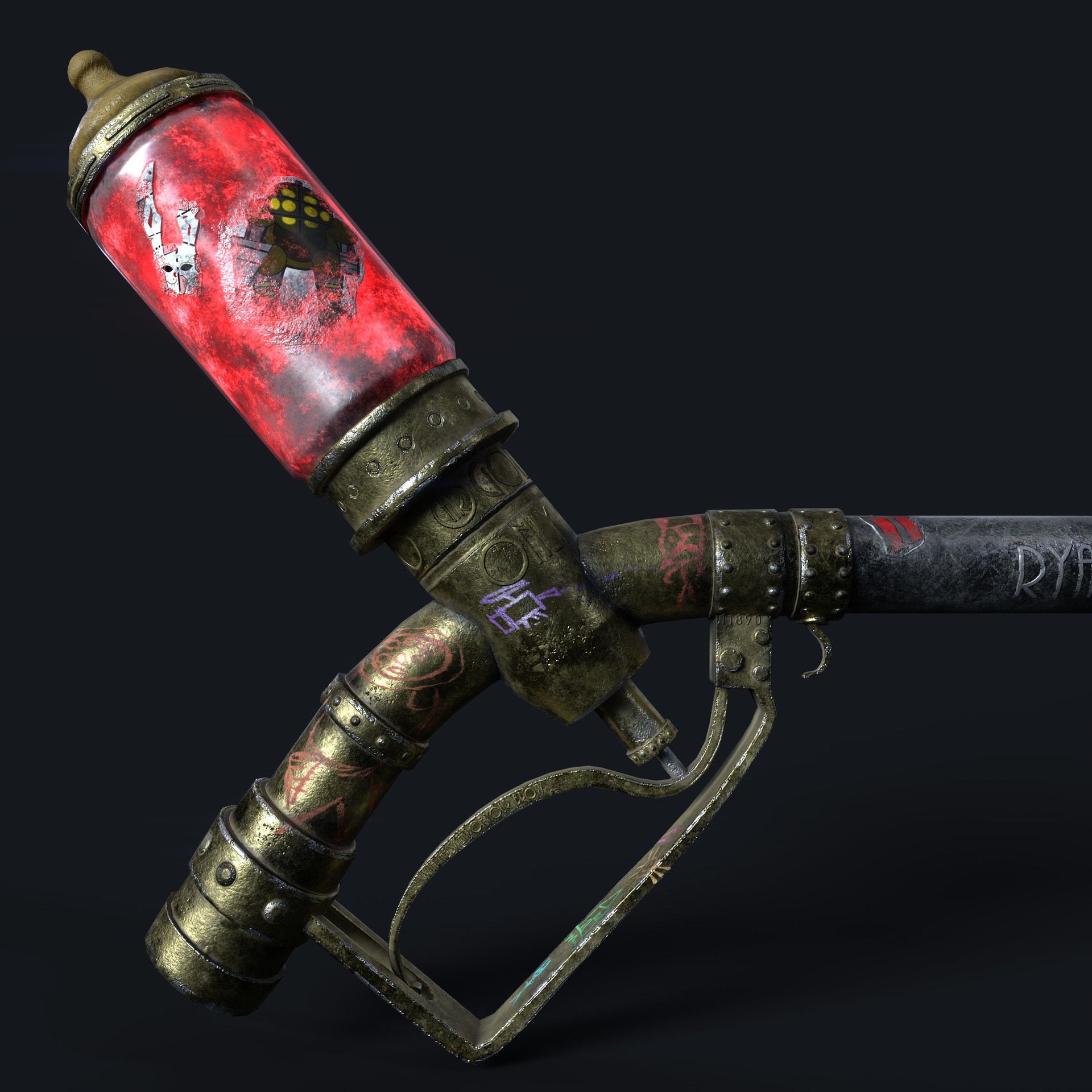 ArtStation - Little Sister ADAM Syringe - BioShock Fan Art