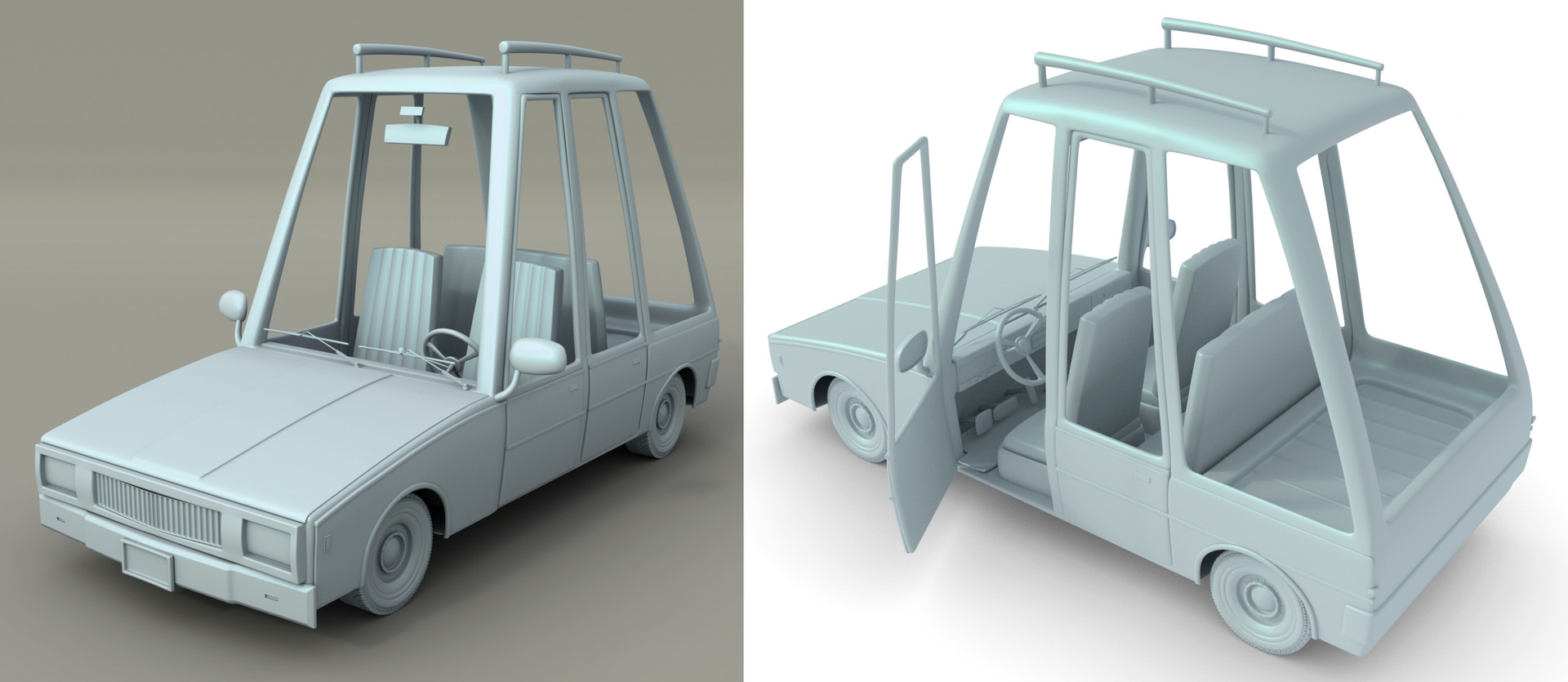 ArtStation - Cartoon car modeling