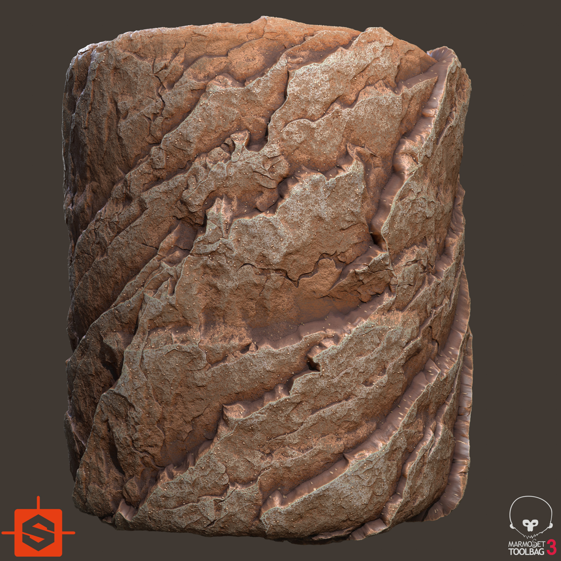 ArtStation - Rock Study in Substance Designer