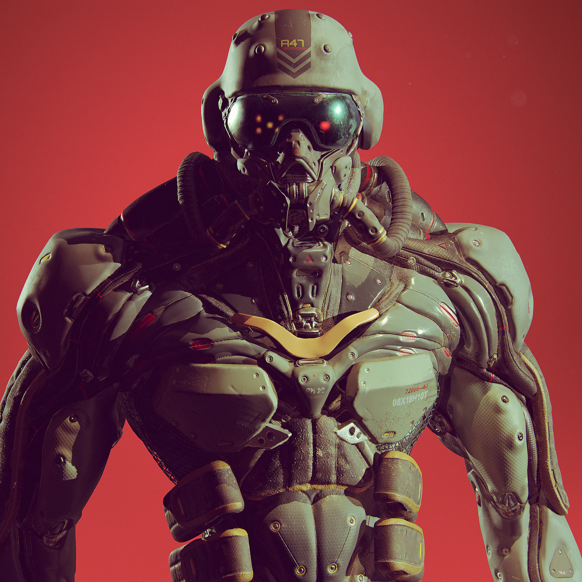 ArtStation - Exosuit Concept. Helmet Upd