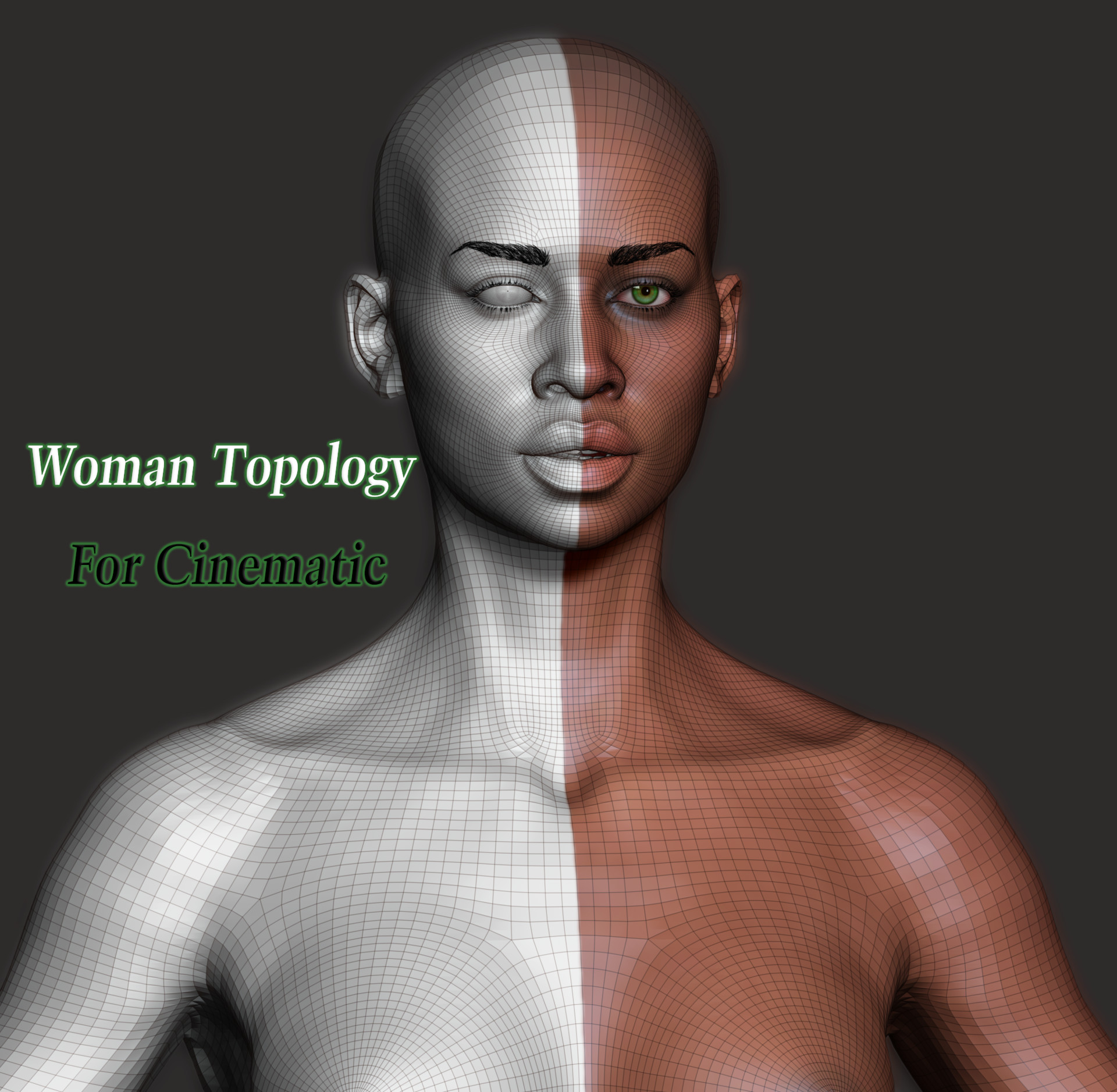 ArtStation - Woman Topology for Cinematic