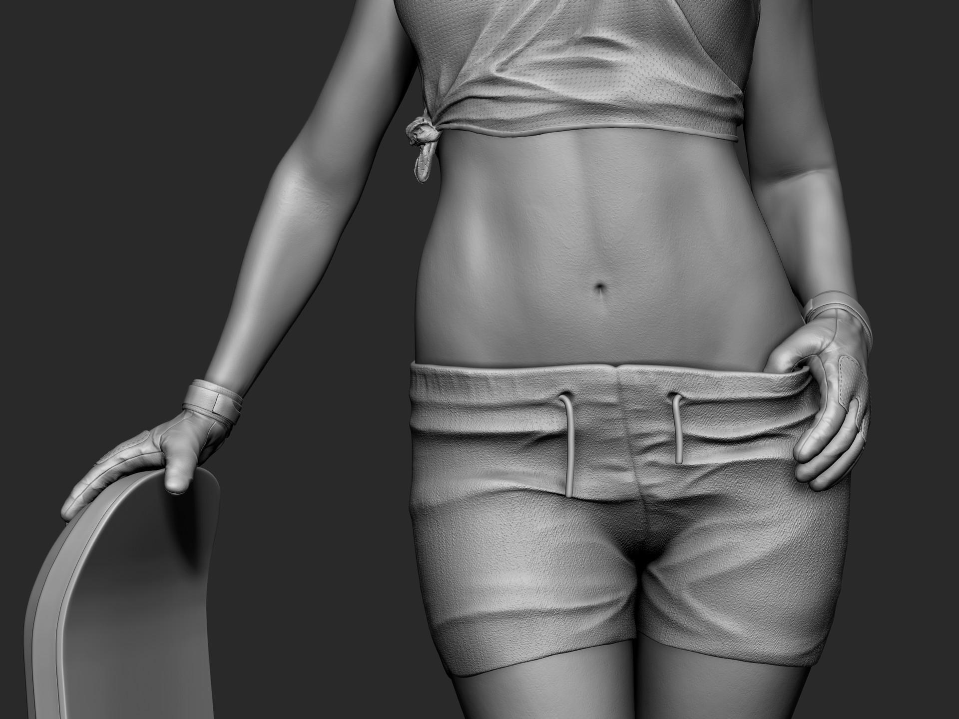 ArtStation - Girl with Hoverboard