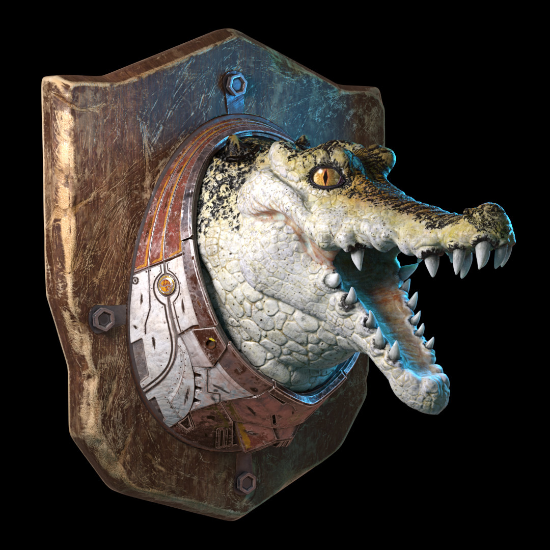 ArtStation - Croco_Trophee_WIP