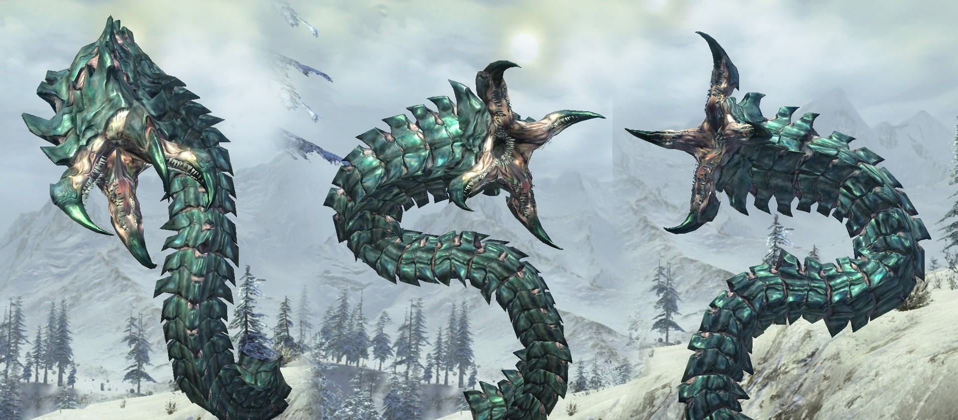 ArtStation - GW 2 Creature: Frost Wurm