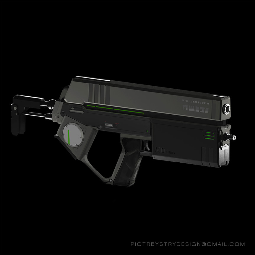 ArtStation - Cyberpunk gun