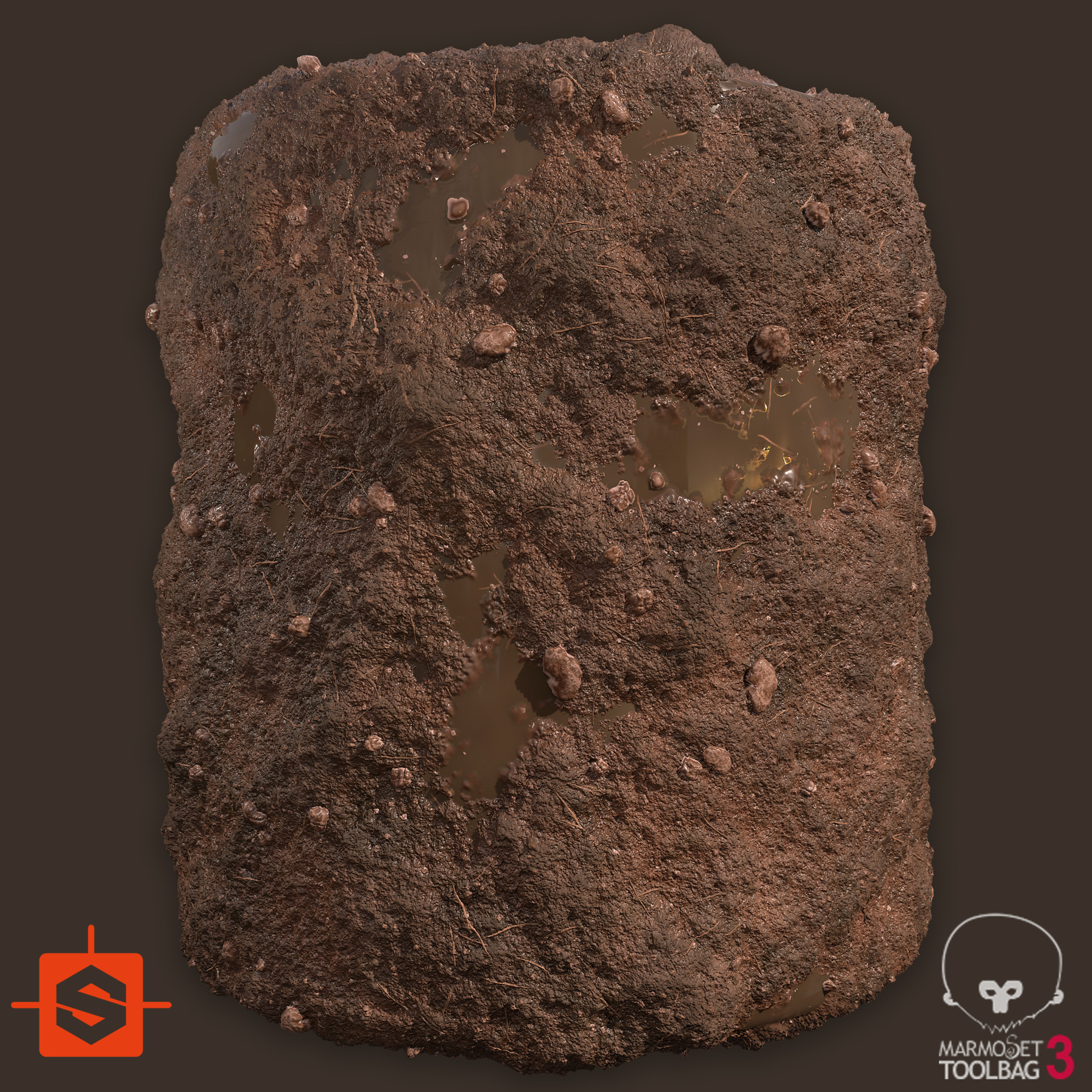 ArtStation - Muddy Ground Study in Substance Designer