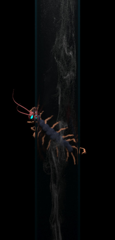 ArtStation - Centipede fun with smoke