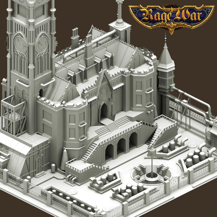 ArtStation - Rage War buildings (part 3)