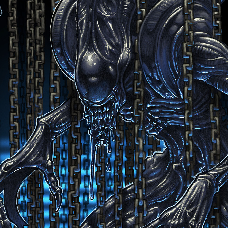 ArtStation - Alien in Chains