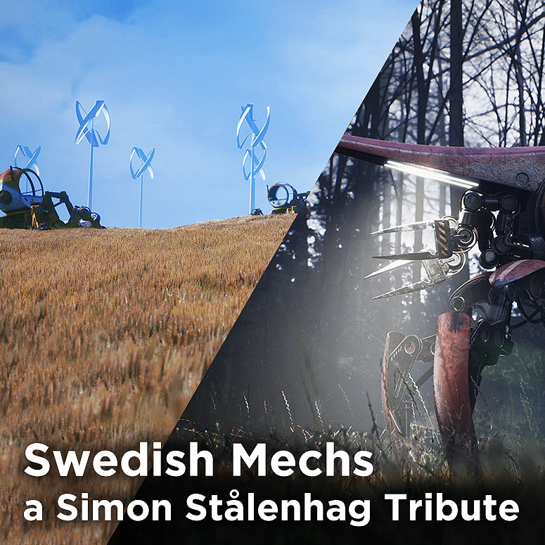 ArtStation - Swedish Mechs - A Simon Stålenhag Tribute