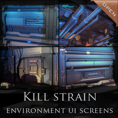 ArtStation - Kill Strain UI Background Environment